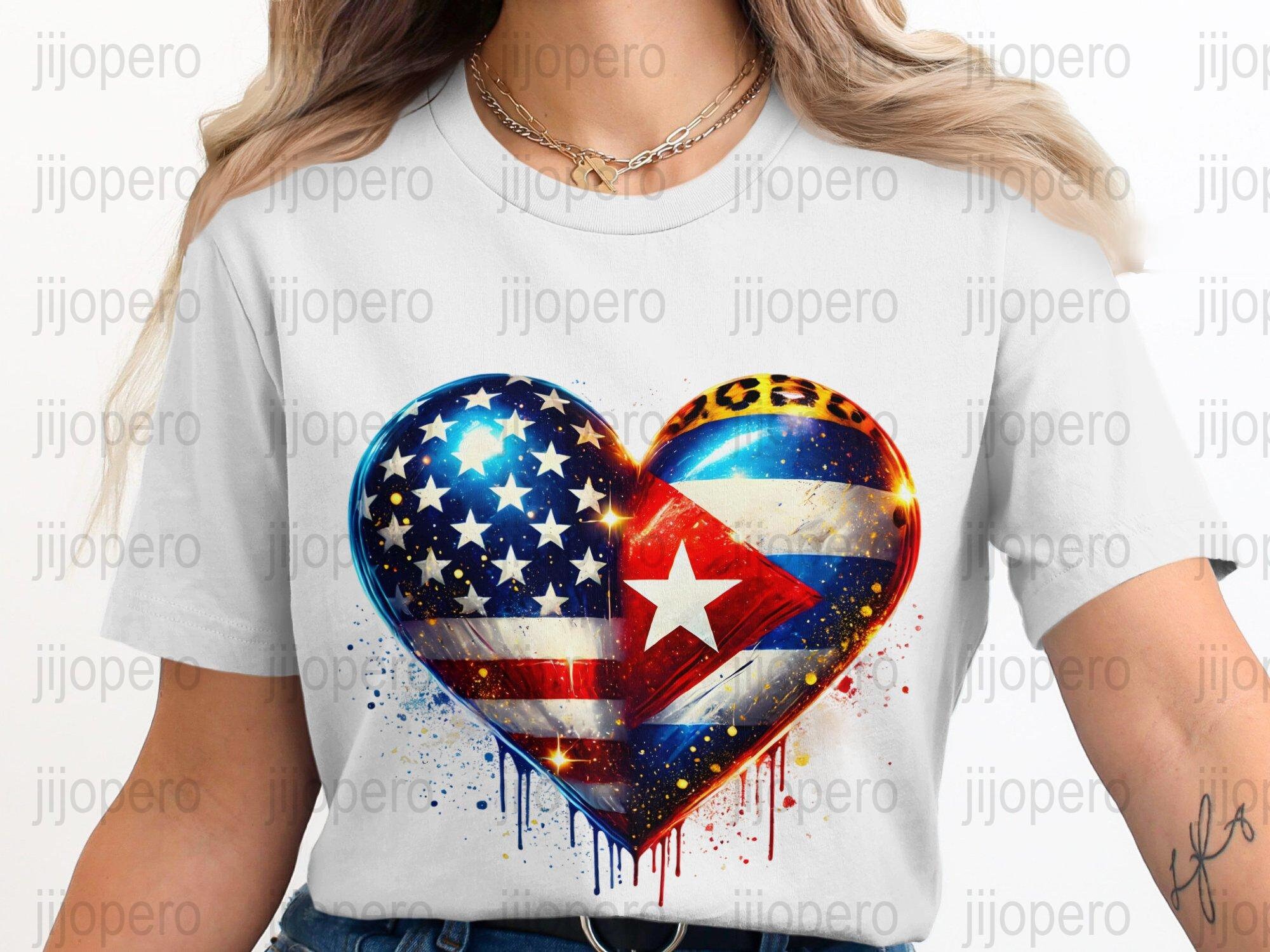 American Heart Latin Cuba Heart PNG Digital Art Print Wall Decor ...