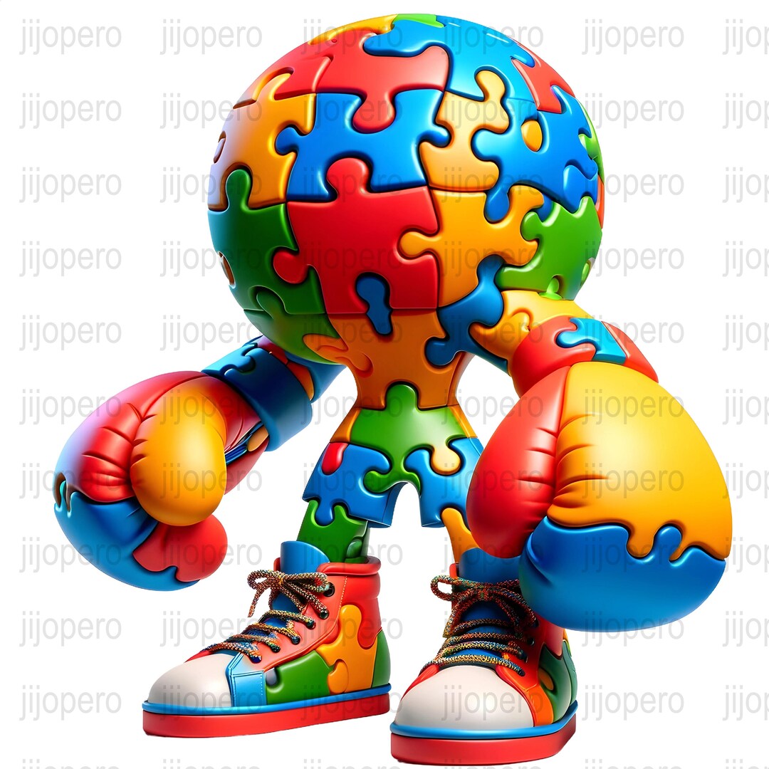 Autism Awareness PNG, Puzzle Piece World, Digital Download, Inclusion ...
