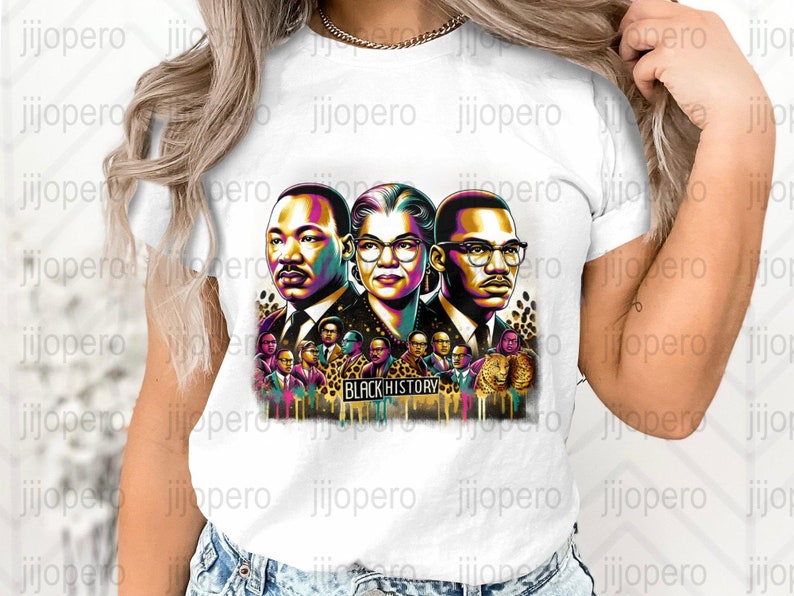 Black History Month Digital PNG, Iconic Leaders Art, Activist Printable ...