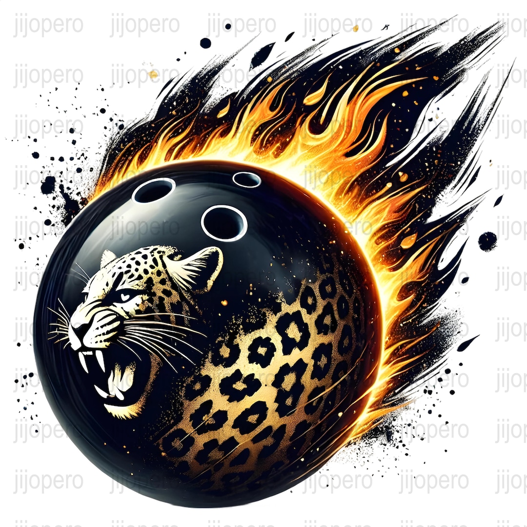Bowling PNG, Leopard Bowling Ball Clipart, Flame Bowling Ball Graphic ...
