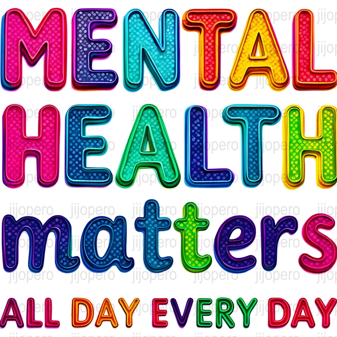 Mental Health Matters Quote Digital Download, Motivational Wall Art ...
