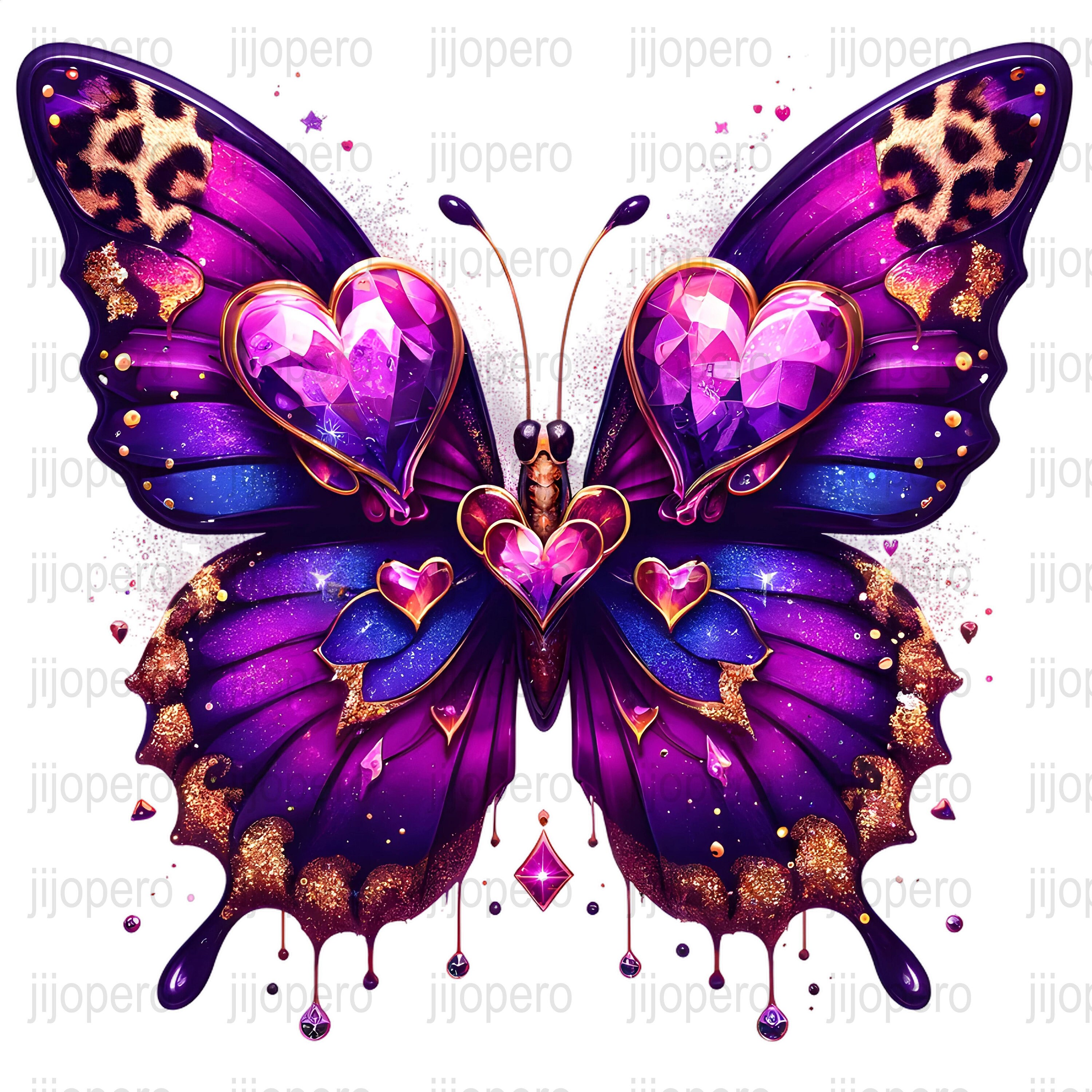 Lupus Awareness Png, Purple Butterfly Digital Art, Sparkling Gemstone ...