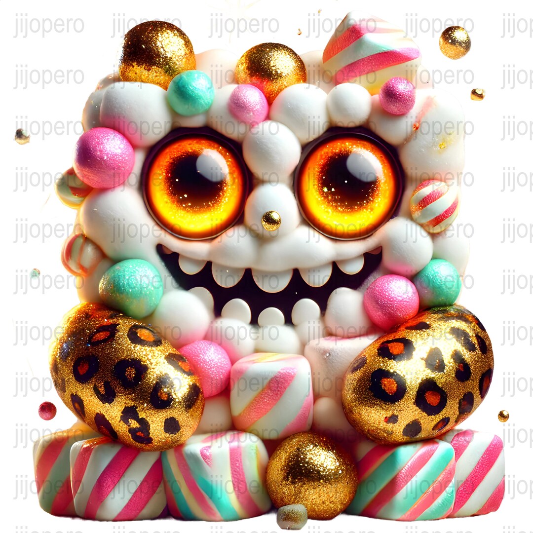 Halloween PNG Cute Monster Clipart Digital Download Festive Party Decor ...