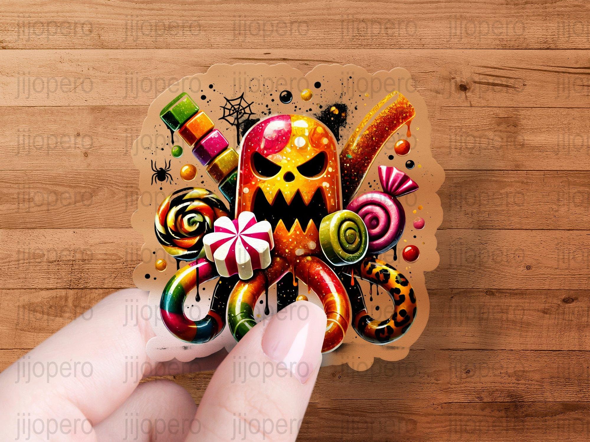 Halloween PNG, Spooky Candy Monster Art, Halloween Clipart, Scary ...