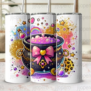 Halloween PNG, Sparkling Witch Cauldron Clipart, Magical Potion, Stars ...