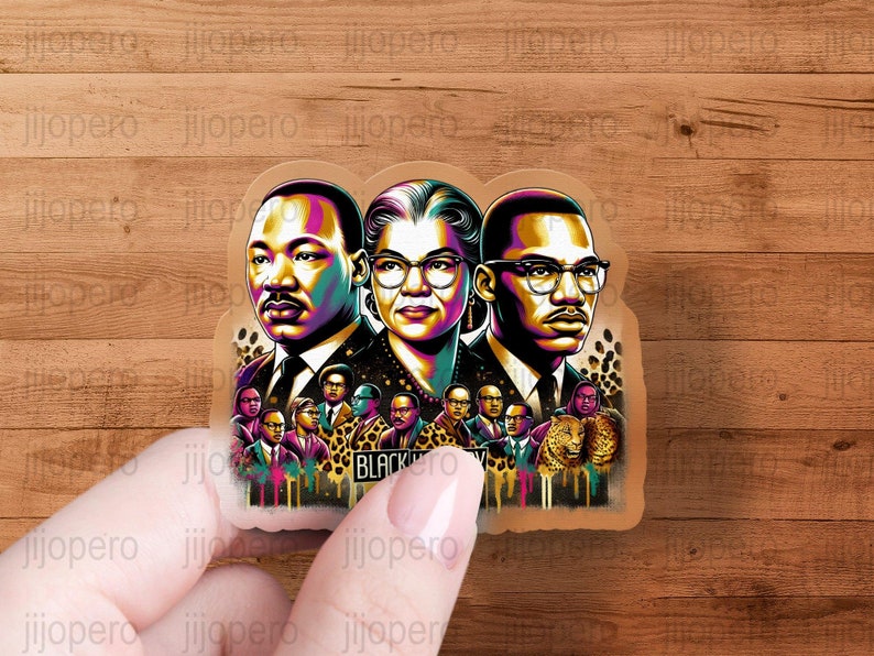 Black History Month Digital PNG, Iconic Leaders Art, Activist Printable ...
