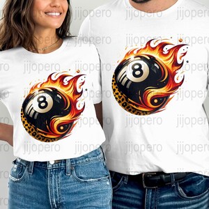Flaming 8 Ball Digital Art PNG, Fiery Pool Billiard Ball, Vibrant Game ...