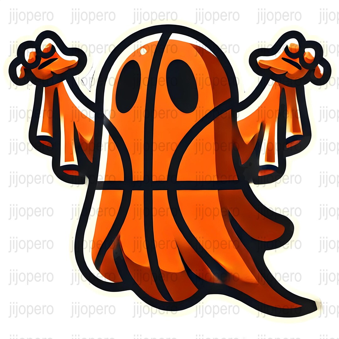 Halloween Png, Ghost Basketball Design, Halloween Ghost Digital, Spooky ...