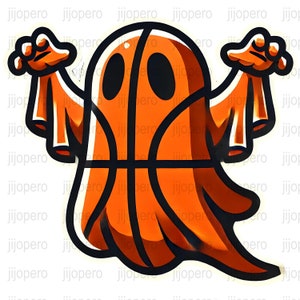 Halloween Png, Ghost Basketball Design, Halloween Ghost Digital, Spooky ...