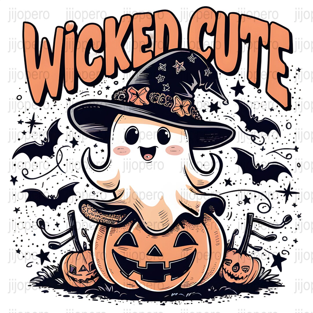 Halloween Ghost Clipart PNG, Cute Halloween Graphics, Witch Hat Ghost ...