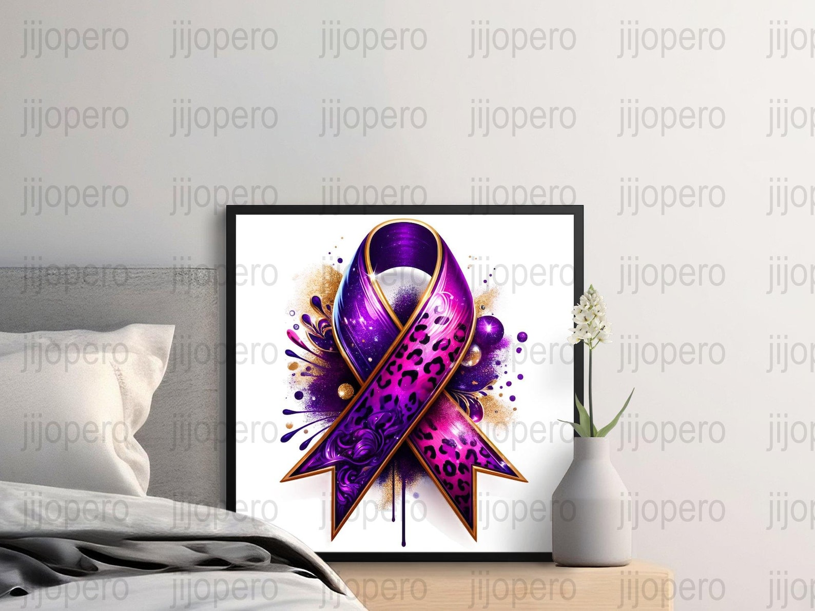 Lupus Awareness Png, Purple Ribbon Digital Art, Instant Download, Lupus ...
