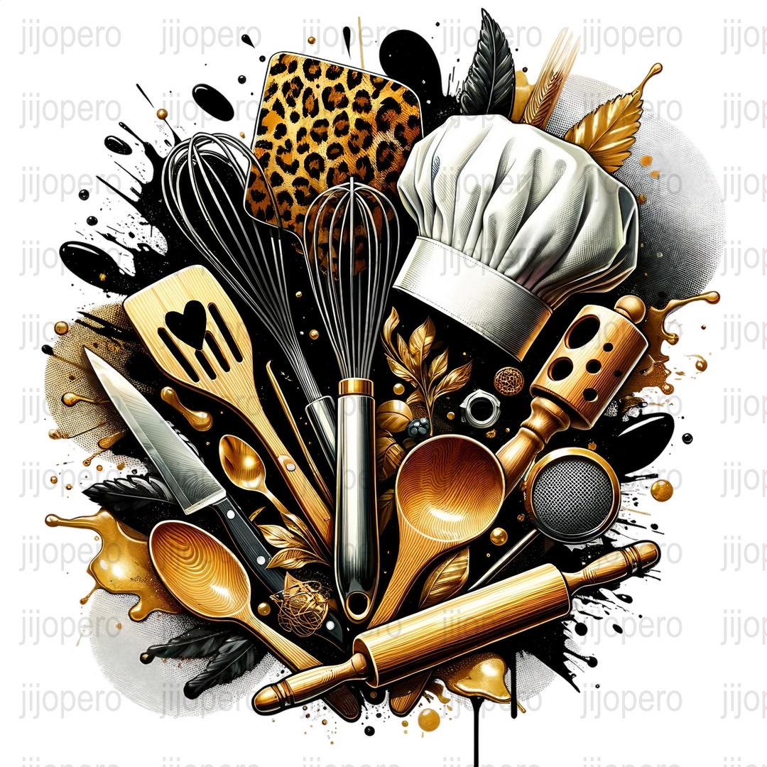 PNG Kitchen Clipart, Digital Download Cooking Graphics, Chef Tools ...