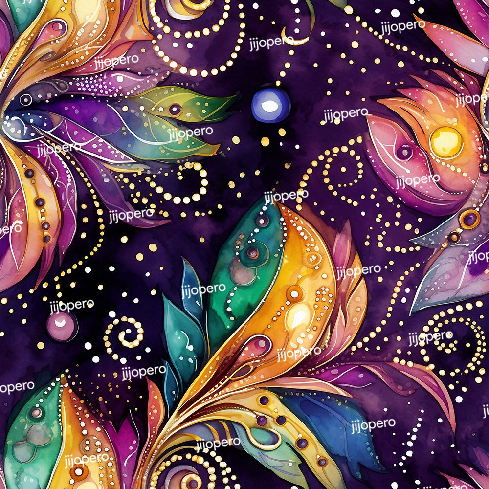 Mardi Gras Seamless Pattern Mardi Gras Digital Paper Fat Tuesday ...