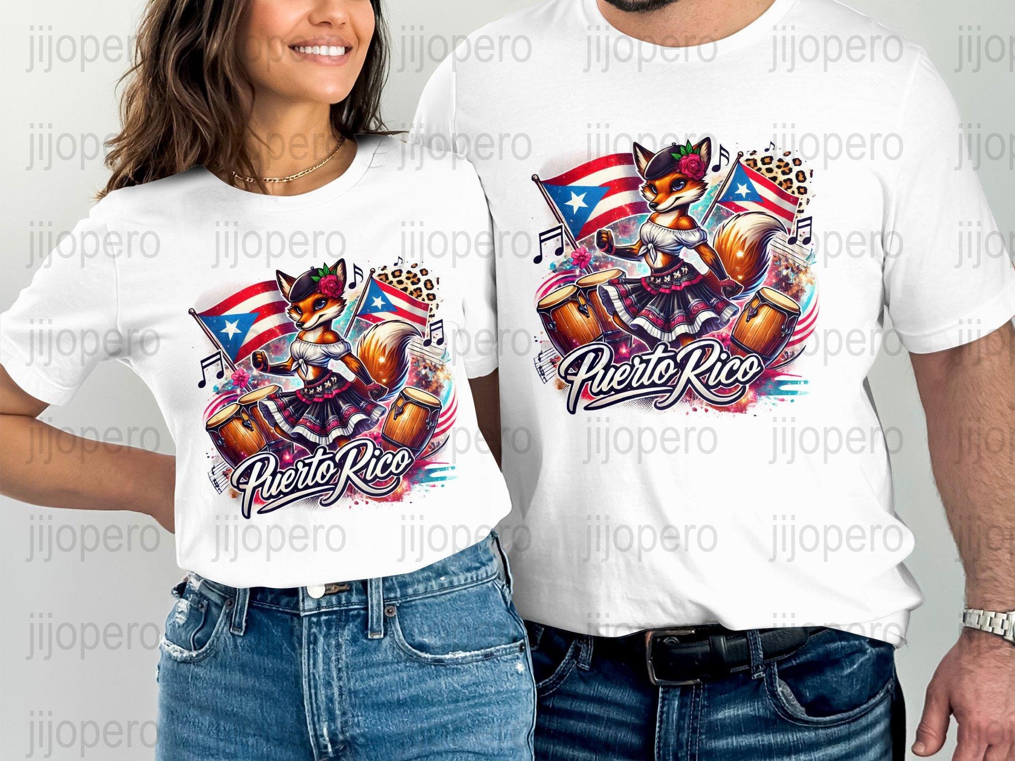 Puerto Rico Fox Digital Art, Colorful Salsa Music Themed PNG, Puerto ...