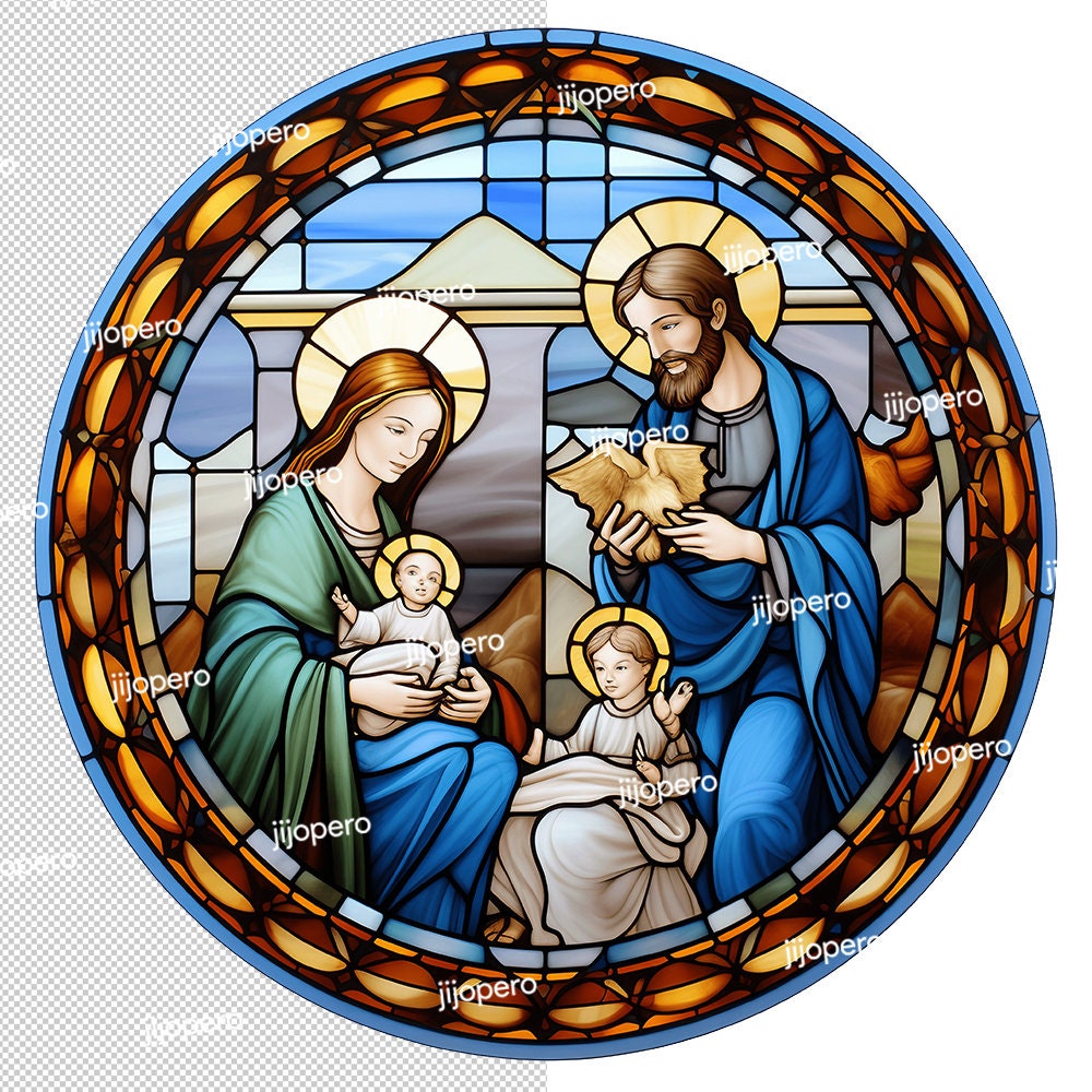Stained Glass Nativity Scene Clipart Baby Jesus Nativity Stained Glass ...