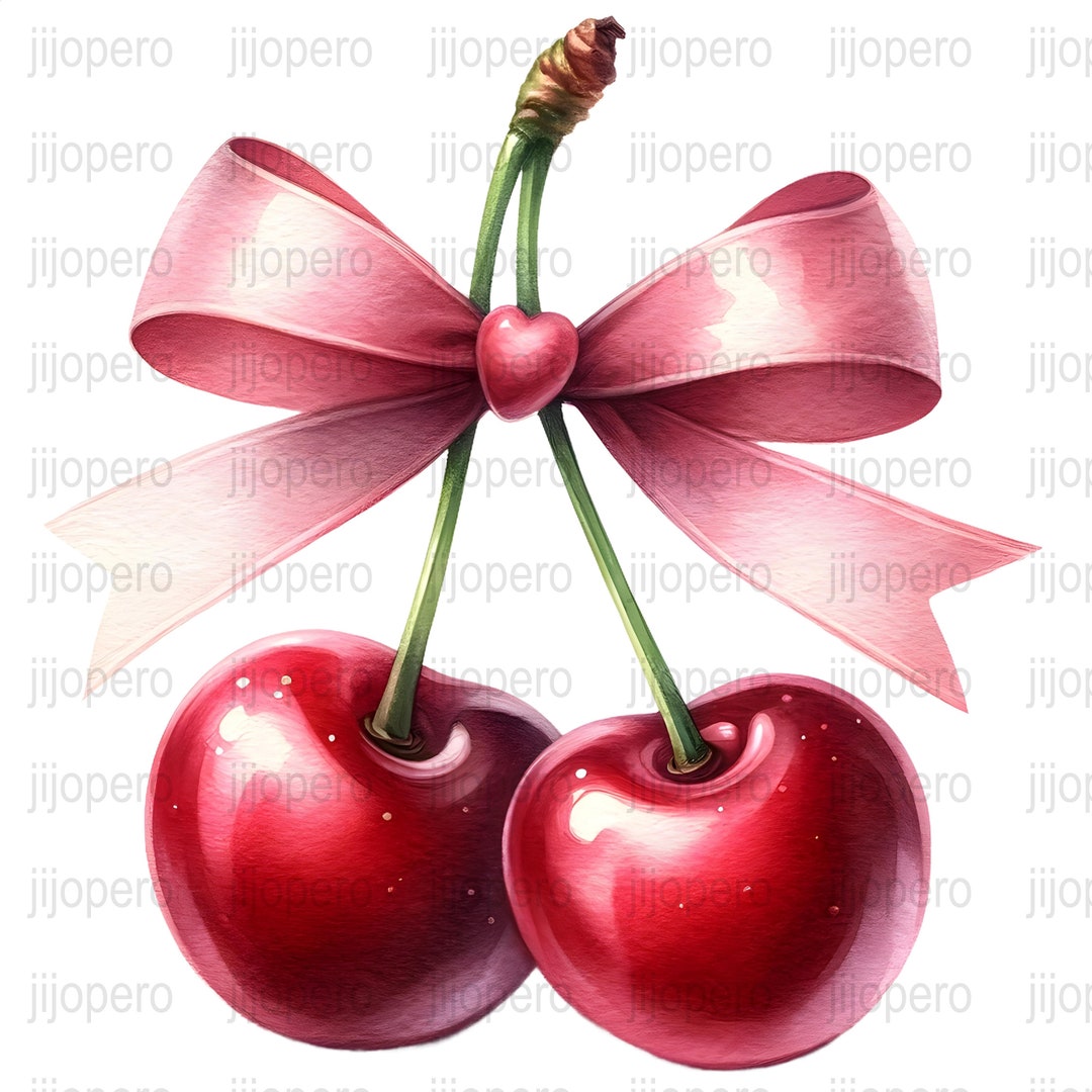 PNG Digital Download Cherry Clipart, Sweet Cherries Illustration ...
