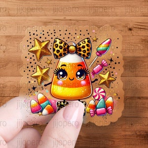 Halloween PNG, Cute Candy Corn Clipart, Kawaii Halloween Digital ...