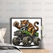 Tiger on Monster Truck Digital Art, PNG Download for Printing, Wild ...