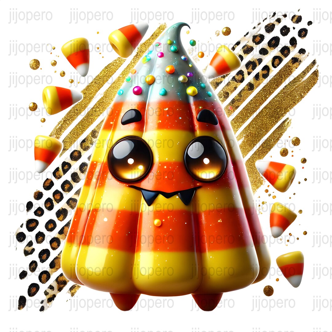 Halloween PNG, Cute Candy Corn Clipart, Kawaii Candy Illustration ...