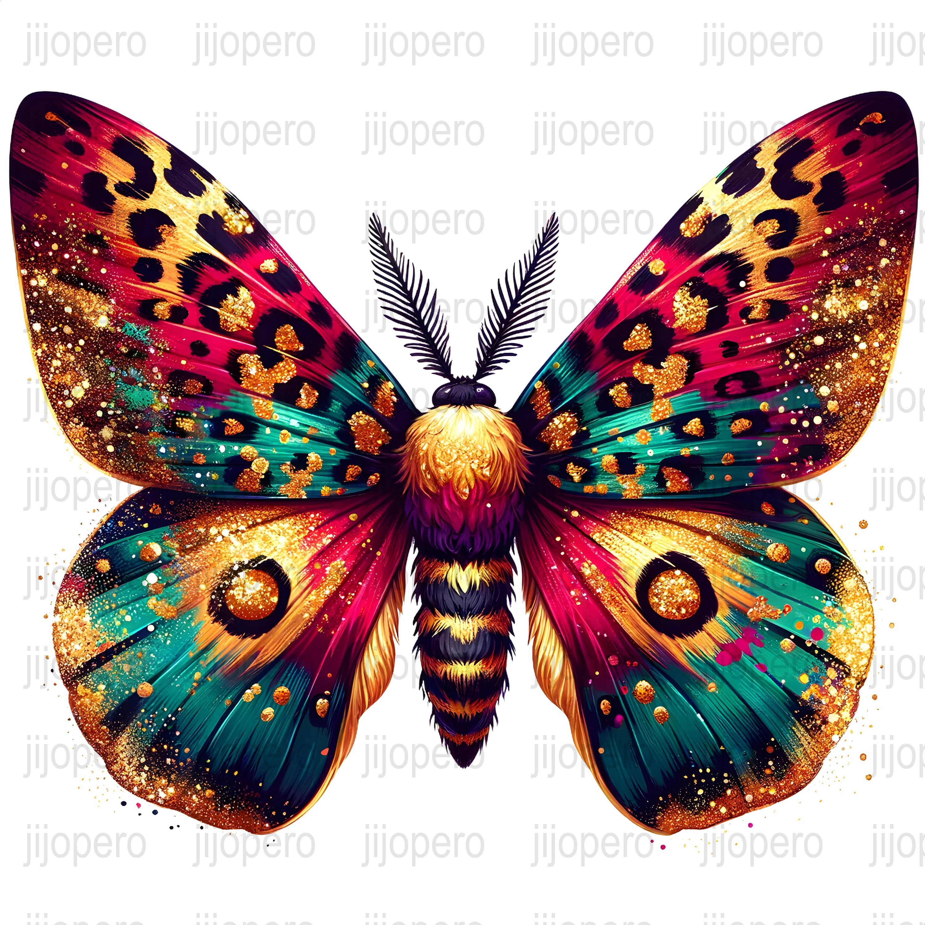 Colorful Butterfly Art PNG, Digital Download, Vibrant Insect ...