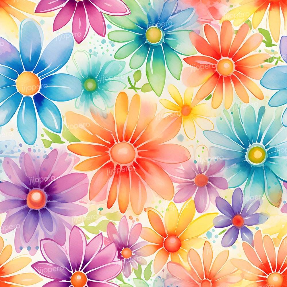 Scrapbook Paper, Groovy Digital Paper, Hippie Textures, Groovy Retro ...