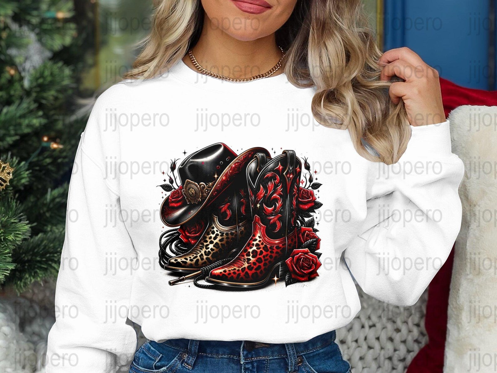 Cowboy Boots and Hat PNG, Western Digital Art, Red Roses Illustration ...