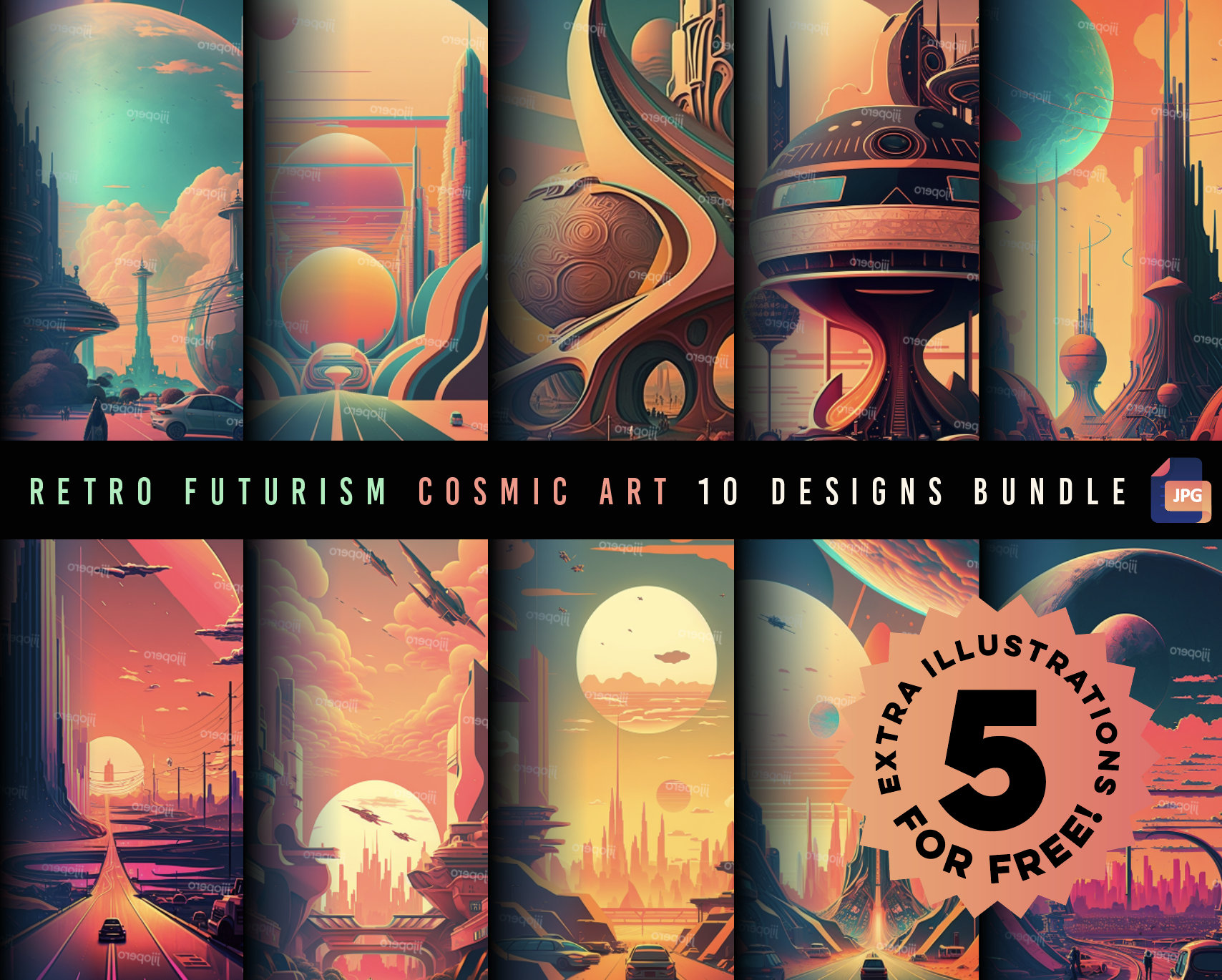 Retro Futurism Poster Vintage Poster Premium Poster Trendy Wall Art ...