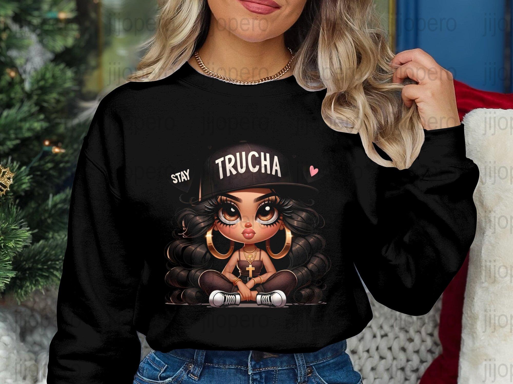 Stay Trucha Cute Digital Art Doll PNG, Urban Chic Character ...