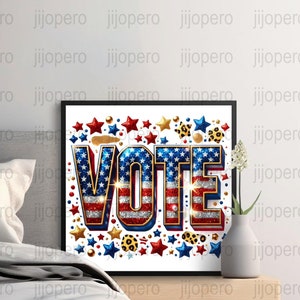 Patriotic Vote PNG, USA Election Digital Clipart, Fourth of July ...