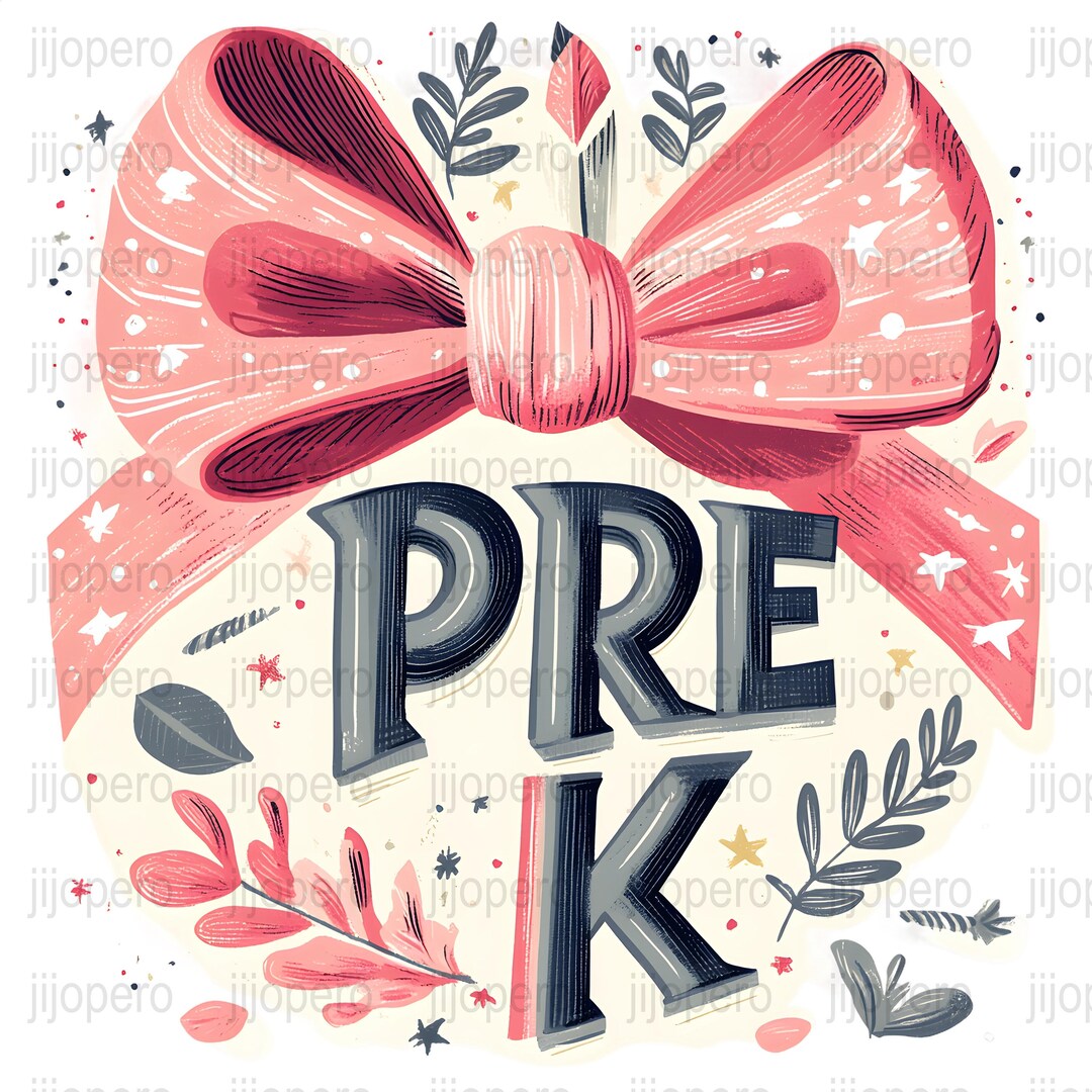 School PNG Pre-k Digital Download, Cute Pre-k Poster, Back to School ...