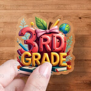 3rd Grade Clipart Digital Download, Third Grade Classroom Decor, Cute ...