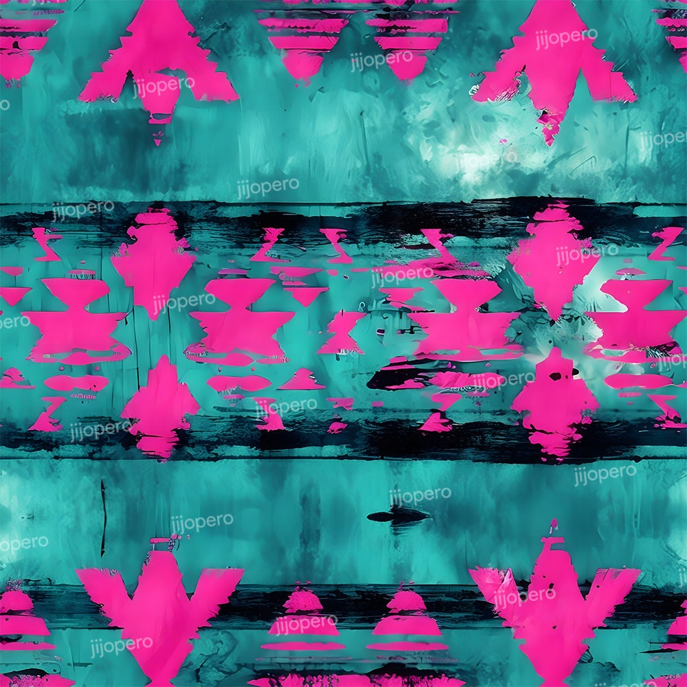 Aztec Digital Paper High Quality Jpeg Files Watercolor Aztec Pattern ...