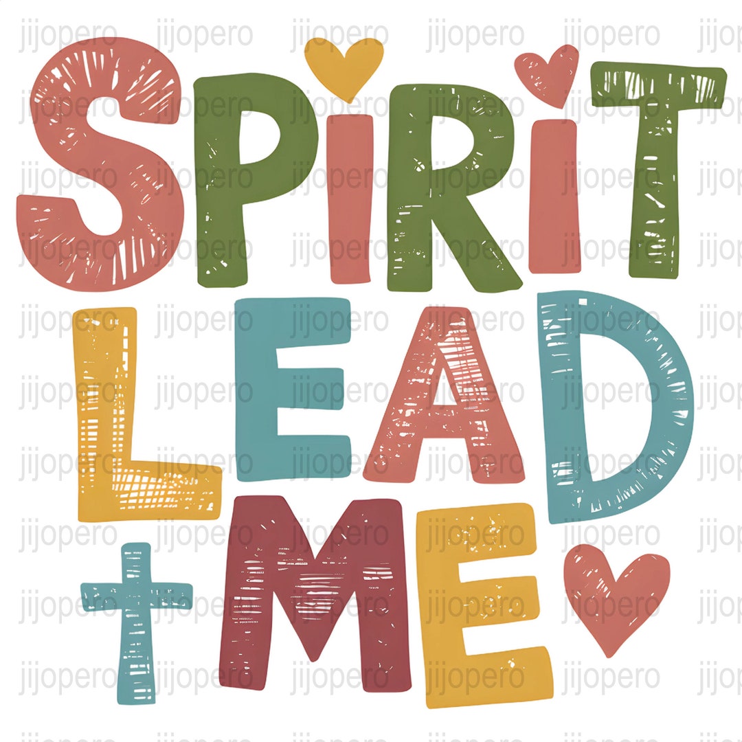 Spirit Lead Me Digital Print, Inspirational Wall Art, Motivational ...