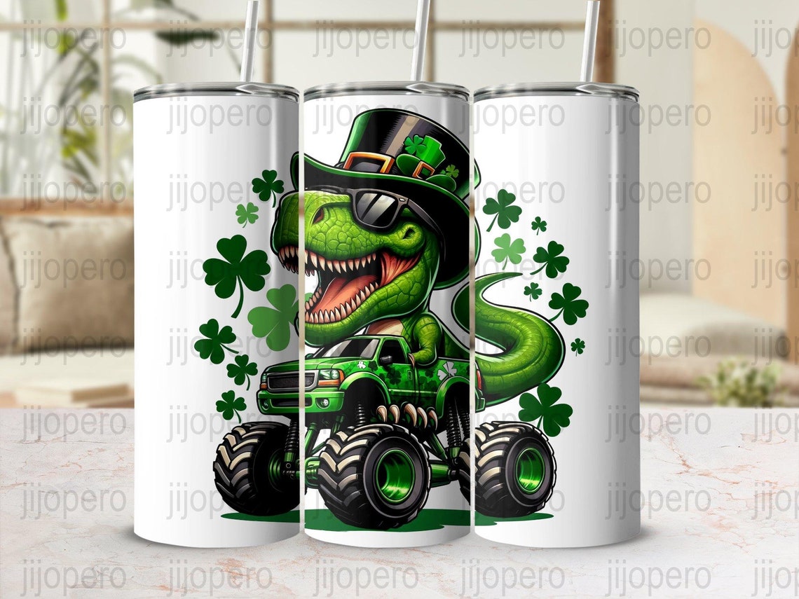St. Patrick's Day PNG, Dinosaur Clipart, Monster Truck Digital Download ...