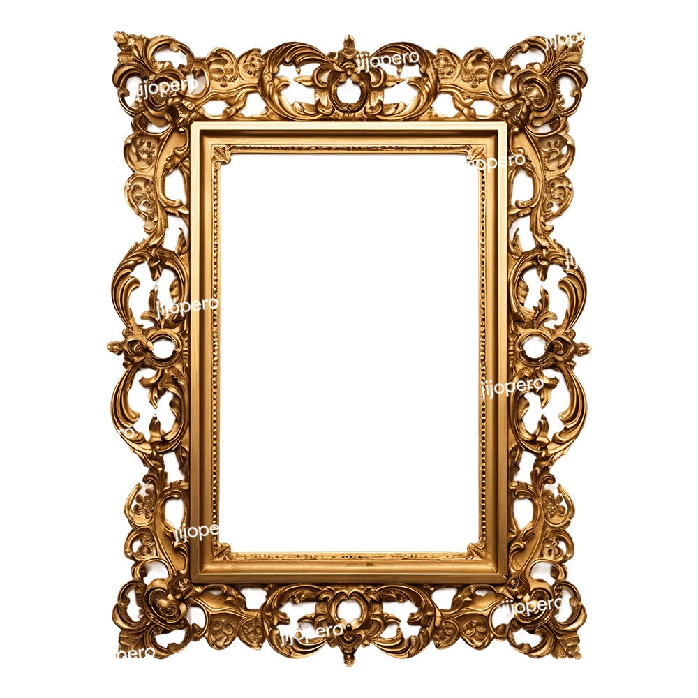 Gold Frame Clipart Instant Download High Quality Clipart 20 Png Wedding ...