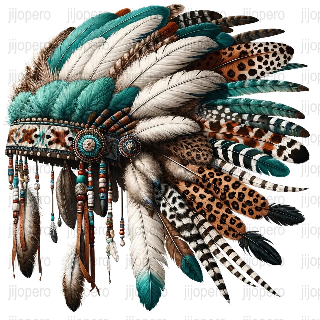 Headdress PNG, Native American Feather Headwear, Tribal Clip Art ...