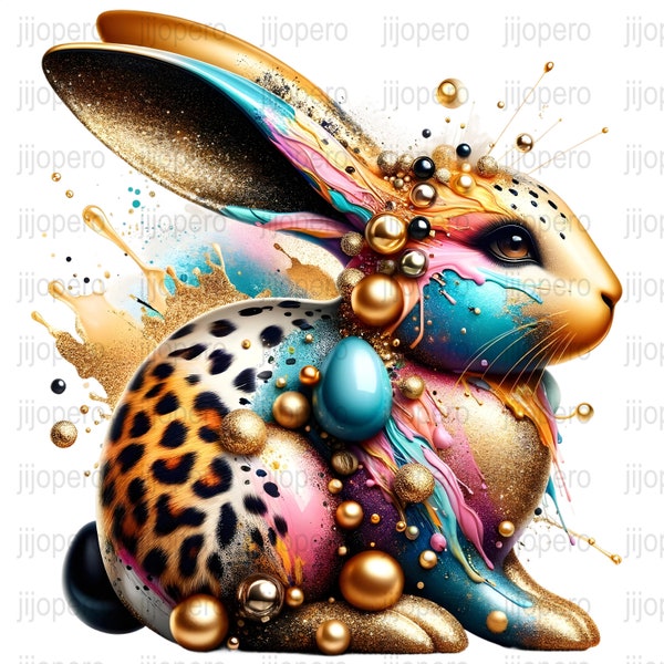 Abstract Bunny - Etsy