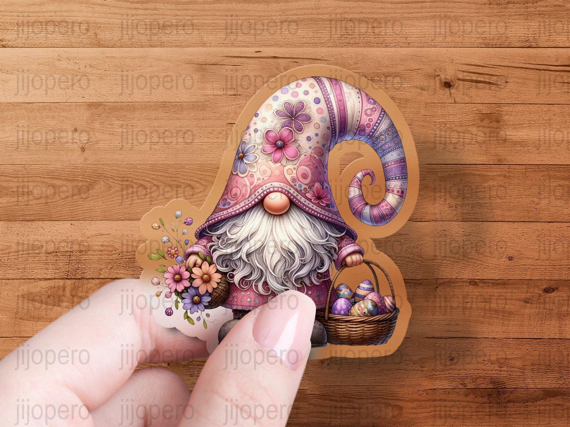 PNG Spring Gnome Digital Download, Easter Clipart, Garden Gnome With ...