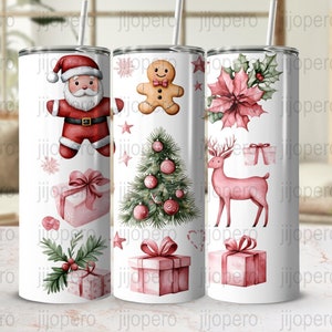 Christmas PNG, Watercolor Christmas Clipart, Holiday Digital Download ...