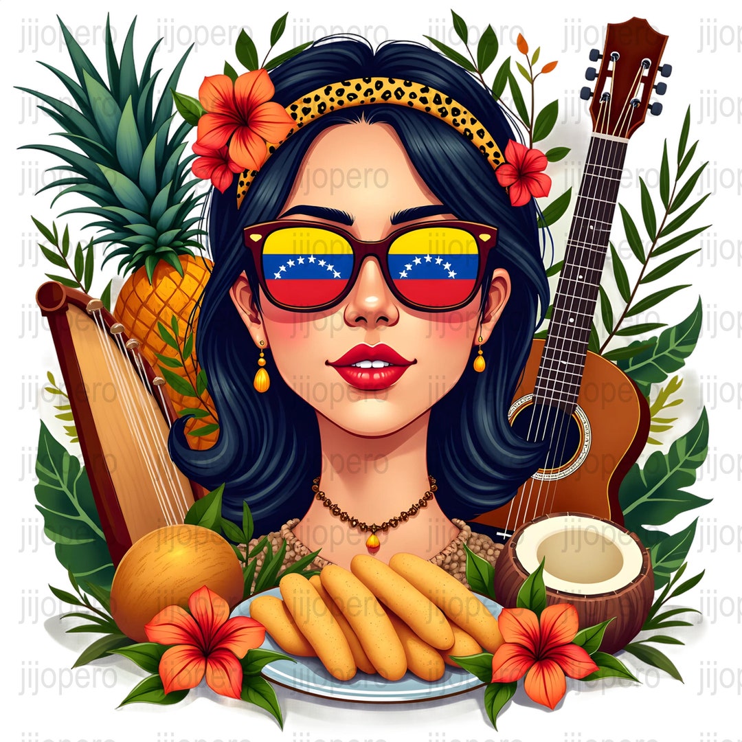 Venezuela Venezolana Free PNG, Venezuelan Culture Art, Digital Download ...
