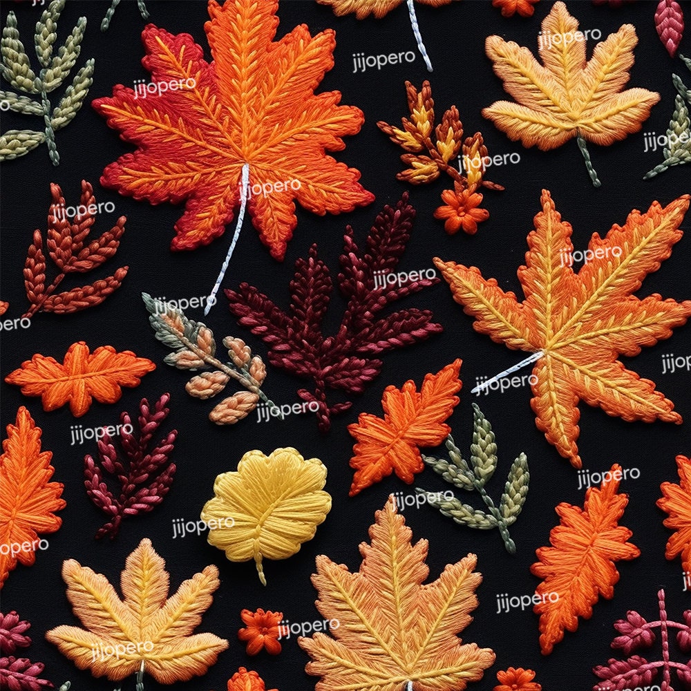 Fall Seamless File Fabric Design Fall Patterns Repeat Pattern Digital ...