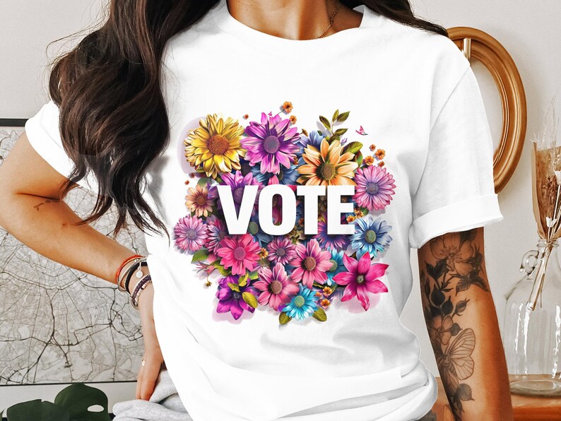 2024 Presidential Elections Inspiring Floral Vote Design, Digital ...