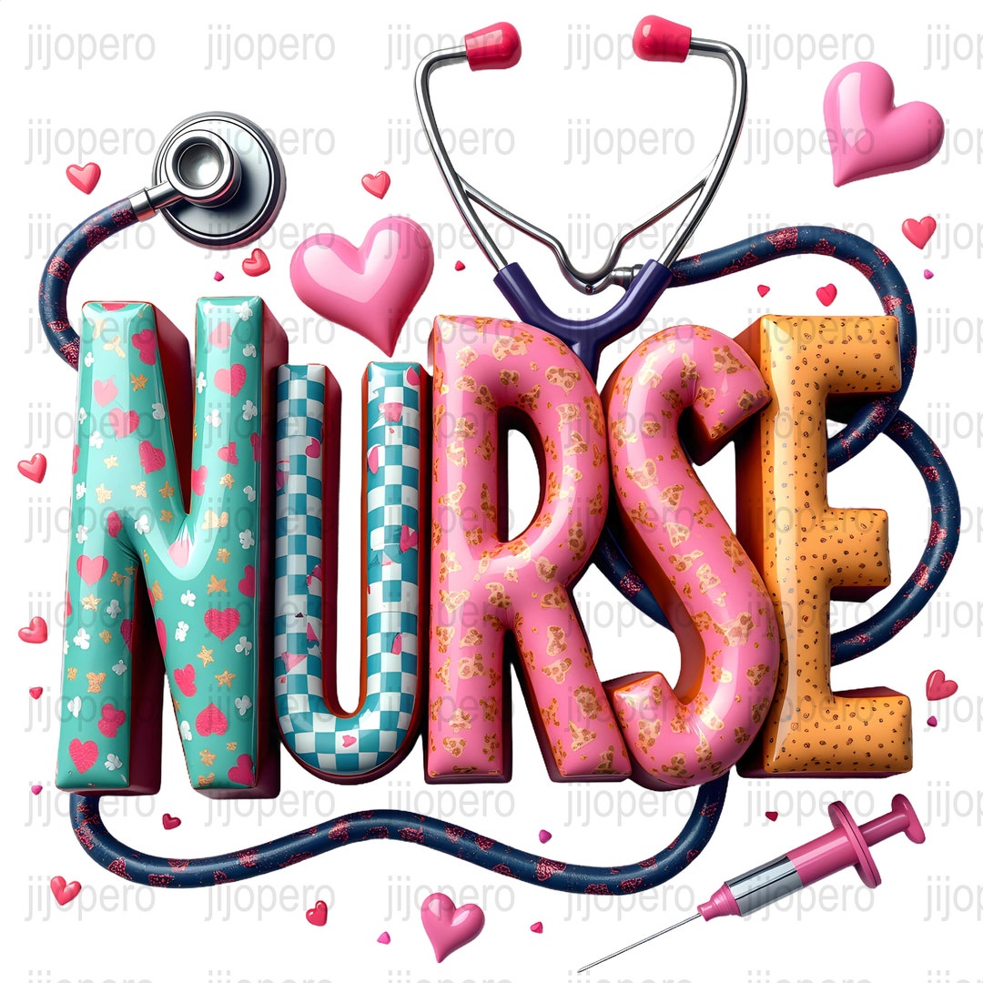 Nurse Digital Print Wall Art, Nurse Appreciation Gift, Cute Nurse Decor ...
