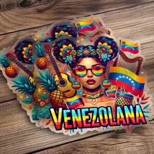 Venezuela Venezolana Free PNG, Vibrant Digital Art of Venezuelan ...