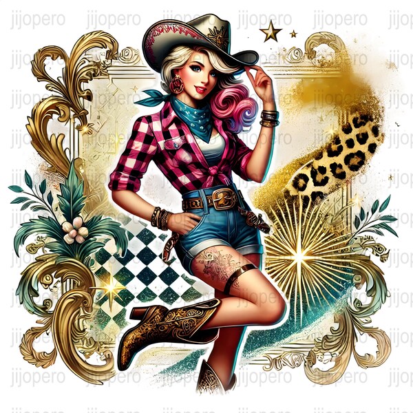 Cowgirl Pin Up - Etsy