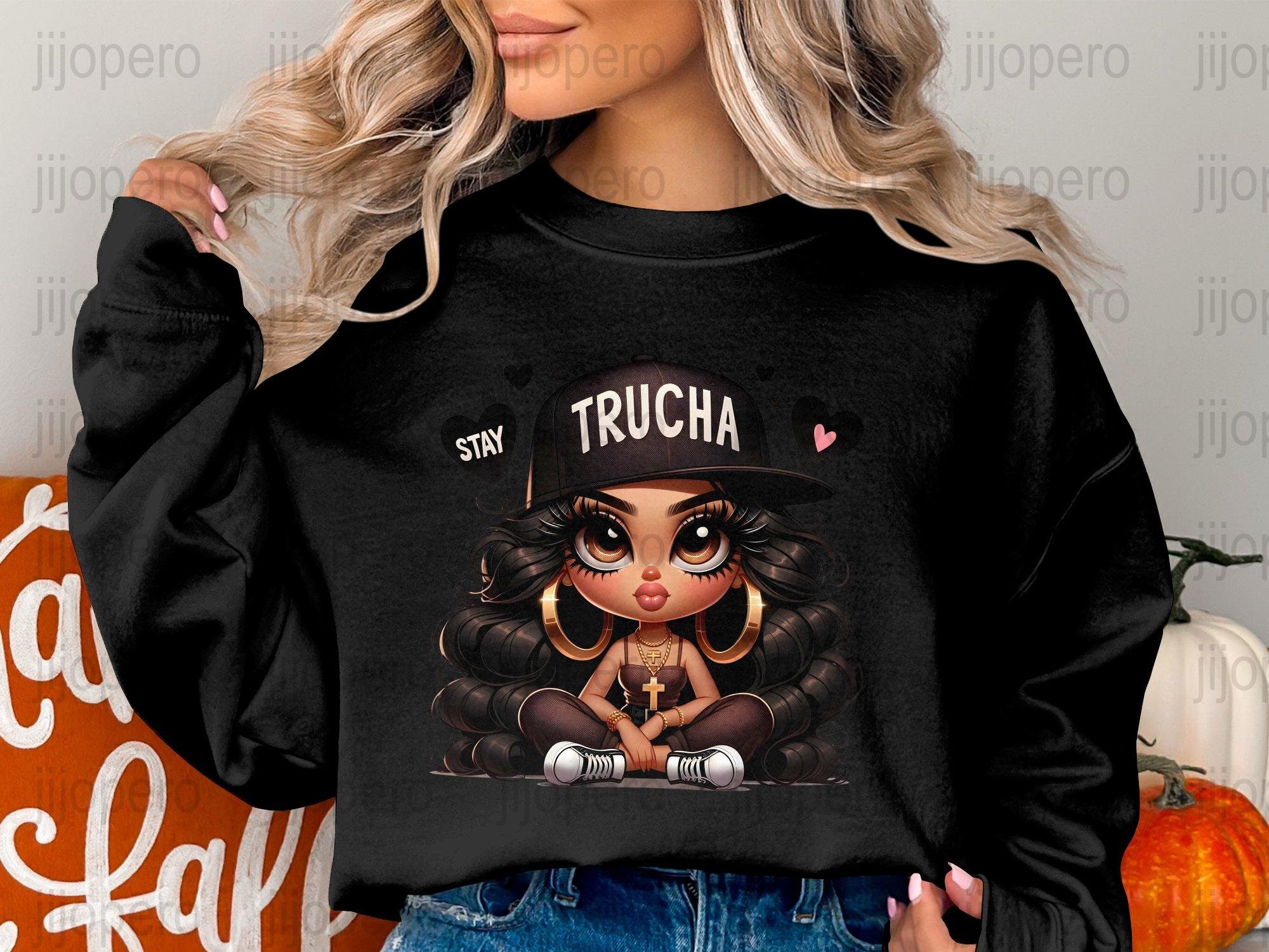 Stay Trucha Cute Digital Art Doll PNG, Urban Chic Character ...