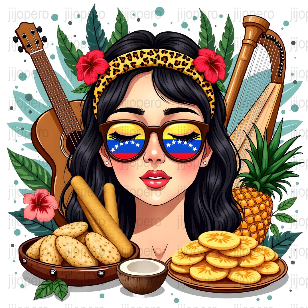 Venezuela Venezolana Digital Art, Venezuelan Culture Illustration ...