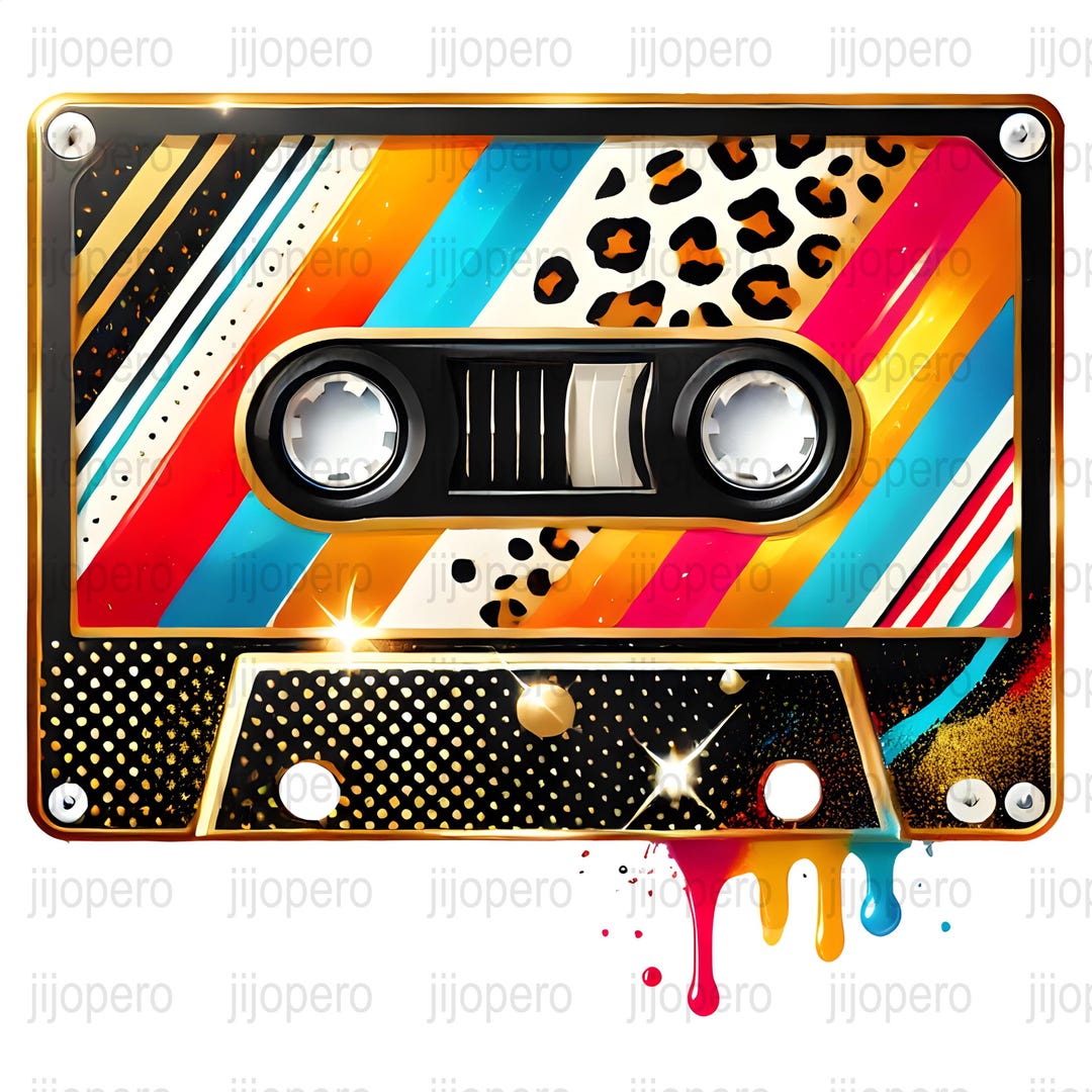 Retro Cassette Tape Clipart, Vintage 80s 90s Digital Download, Retro ...