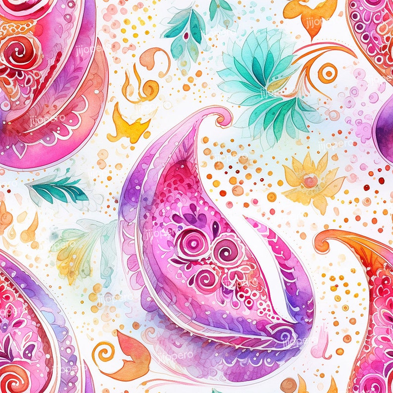 Paisley Pattern Paisleys Scrapbook Paisleys Seamless Scrapbook Paper ...