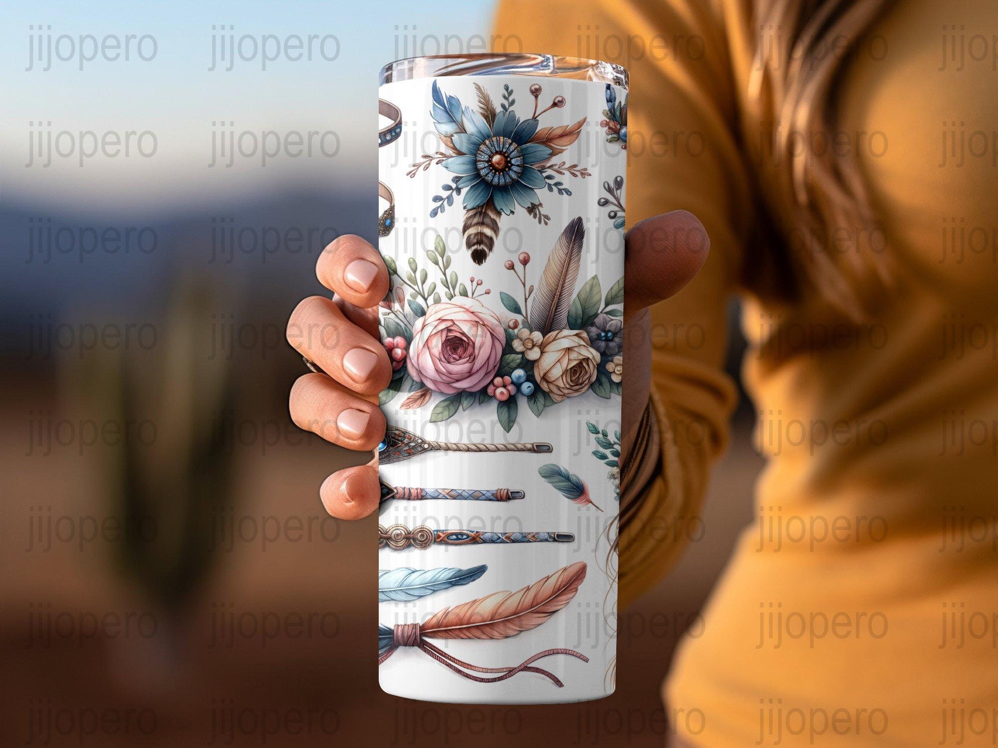 Boho Chic Digital Clipart Bundle, PNG Flowers Feathers Belts, Printable ...